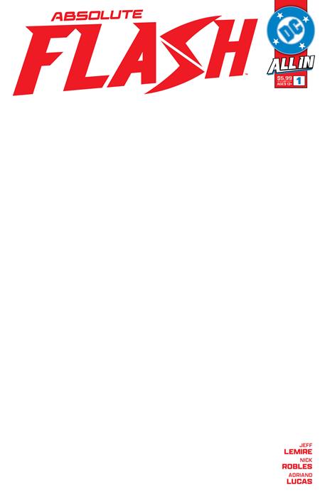 Absolute Flash #1 Blank Sketch Variant (2025) – Poly's Comics